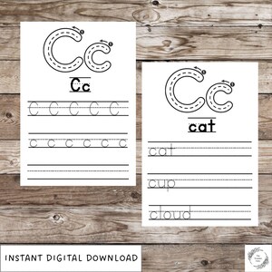 Alphabet Tracing Worksheets: Fine Motor Skills, Handwriting Practice ...