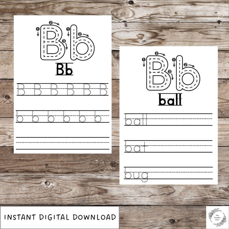 Alphabet Tracing Worksheets: Fine Motor Skills, Handwriting Practice ...