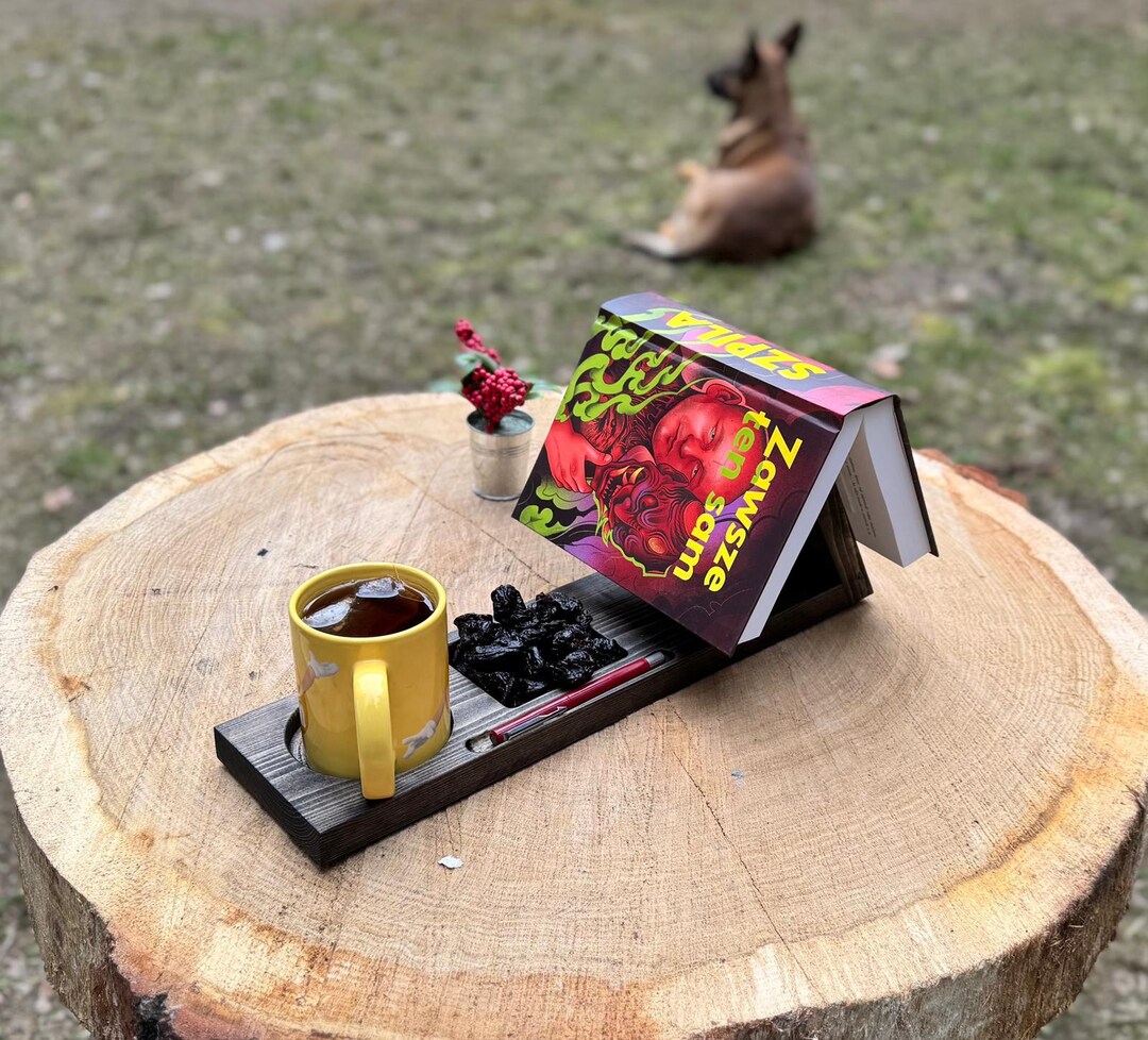 Book Stand in the Form of a Bedside Table | Wooden Bookmark | Book ...