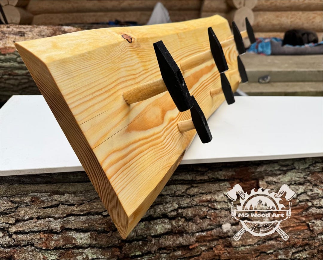 Rustic Wooden CLOTHES HANGER Wall Hanger for Clothes Coats Hats ...
