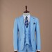 Baby Blue Slim Fit Suit: Formal Wedding Suit With Vest - Etsy