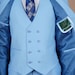 Baby Blue Slim Fit Suit: Formal Wedding Suit With Vest - Etsy