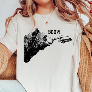Funny Boop the Bear T-shirt, Grizzly Bear T-shirt, Poke the Grizzly ...