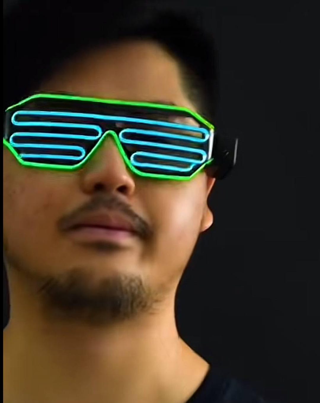 Neon-glow LED Light-up Wire Frame Glasses – Ultra Bright, Neon Light ...