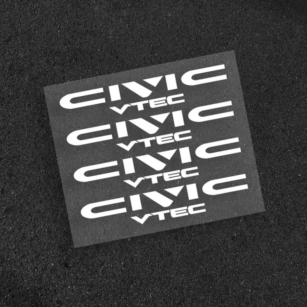 Honda Civic Vtec Logo Stickers - Etsy