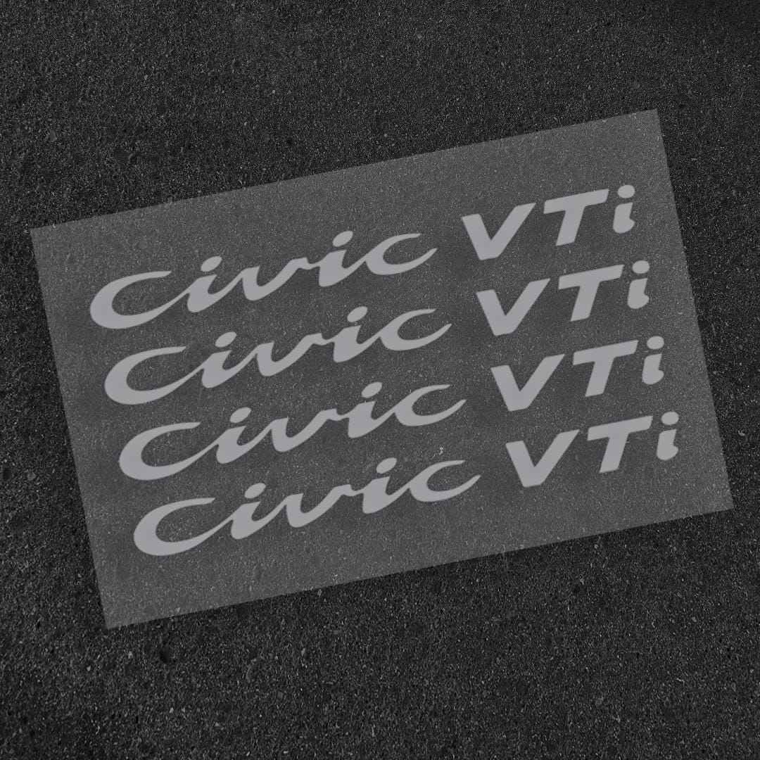 Honda Civic VTI Logo Stickers - Etsy