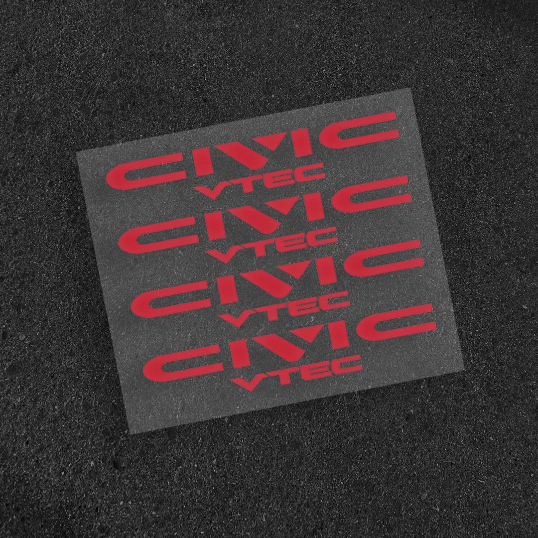 Honda Civic Vtec Logo Stickers - Etsy