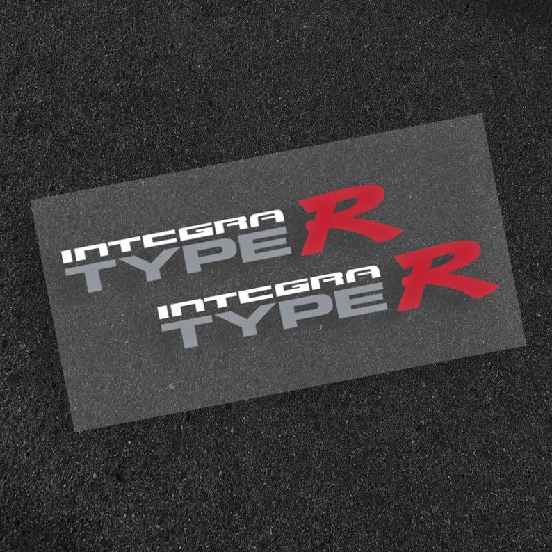 Integra Type R Logo Stickers - Etsy New Zealand