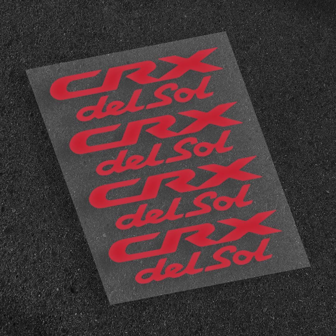 Honda CRX Del Sol Logo Stickers - Etsy