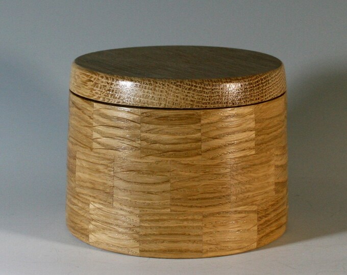 Segmented White Oak Salt Box - Etsy