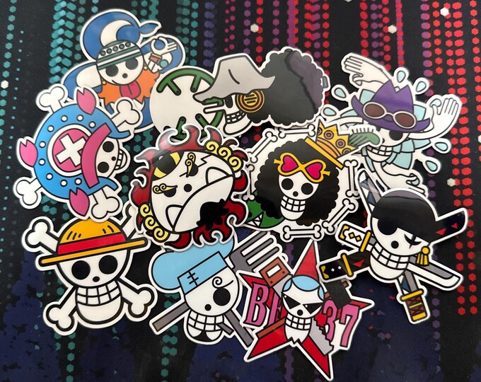 SALE for 2.5inch Stickers! One Piece Sticker Set - Strawhats Updated ...