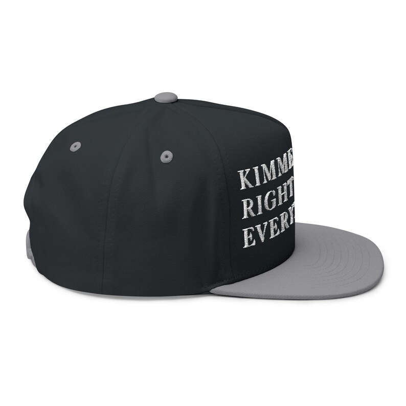 Kimmel Was Right About Everything Embroidered Flat Bill Cap Protest Hat ...