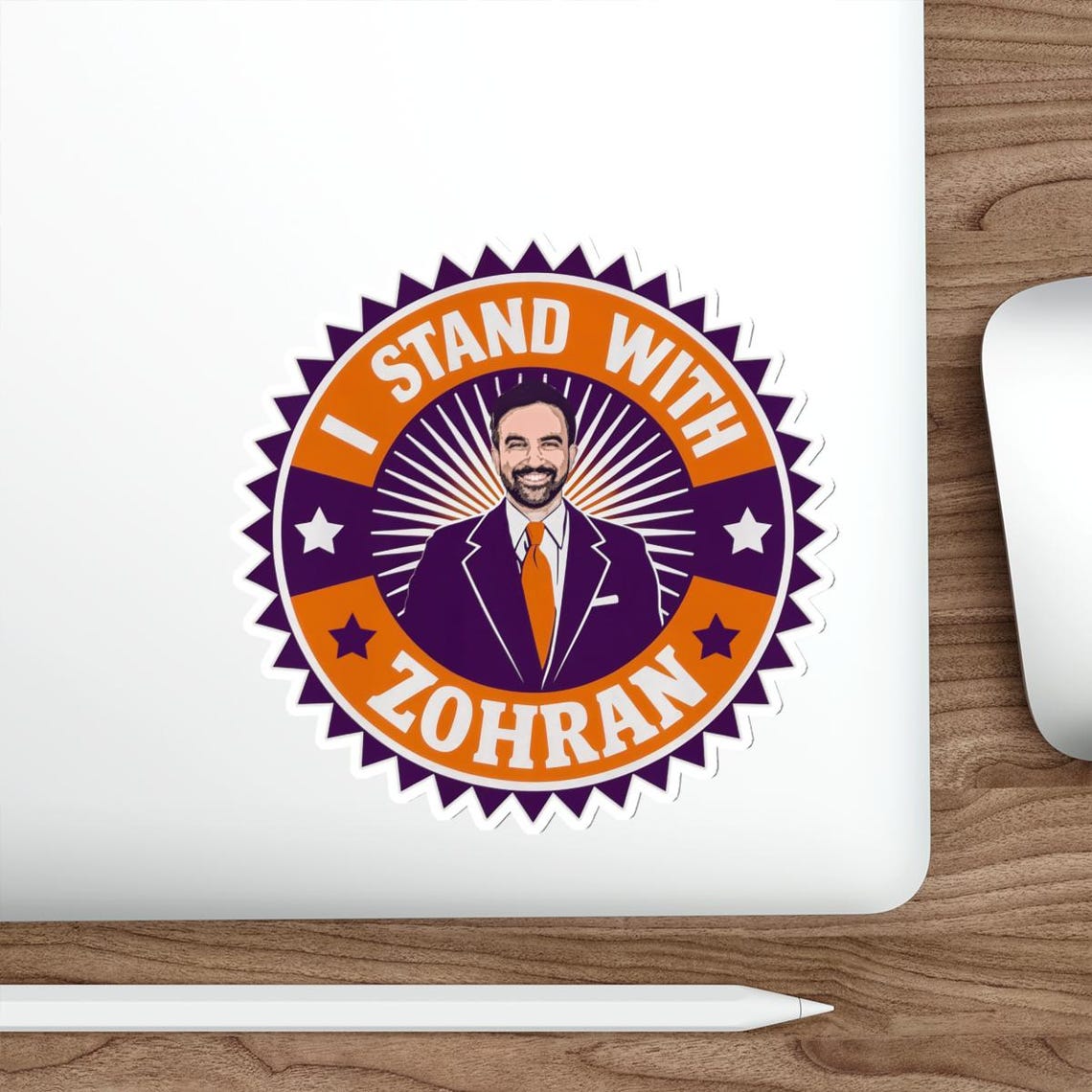 Vintage I Stand With Zohran Mamdani NYC Mayor Sticker Retro Political ...