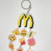 Pixel Art Fast Food Keychain - Unique Handmade Perler Bead Keyring - Etsy