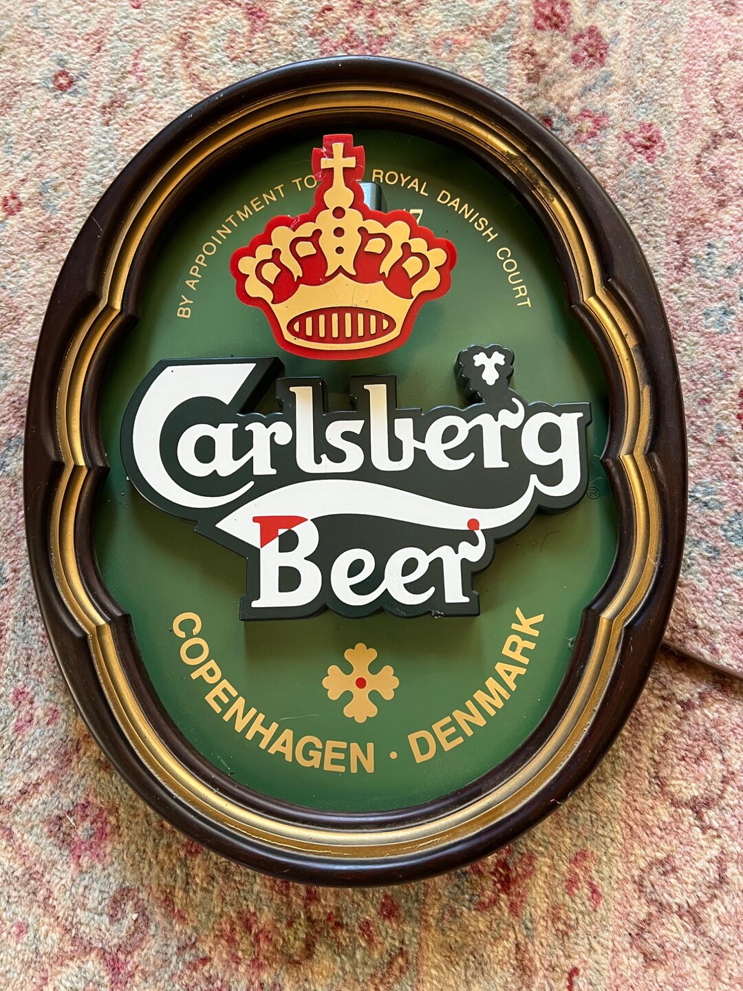 CARLSBERG BEER Sign Light & Movement VINTAGE - Etsy