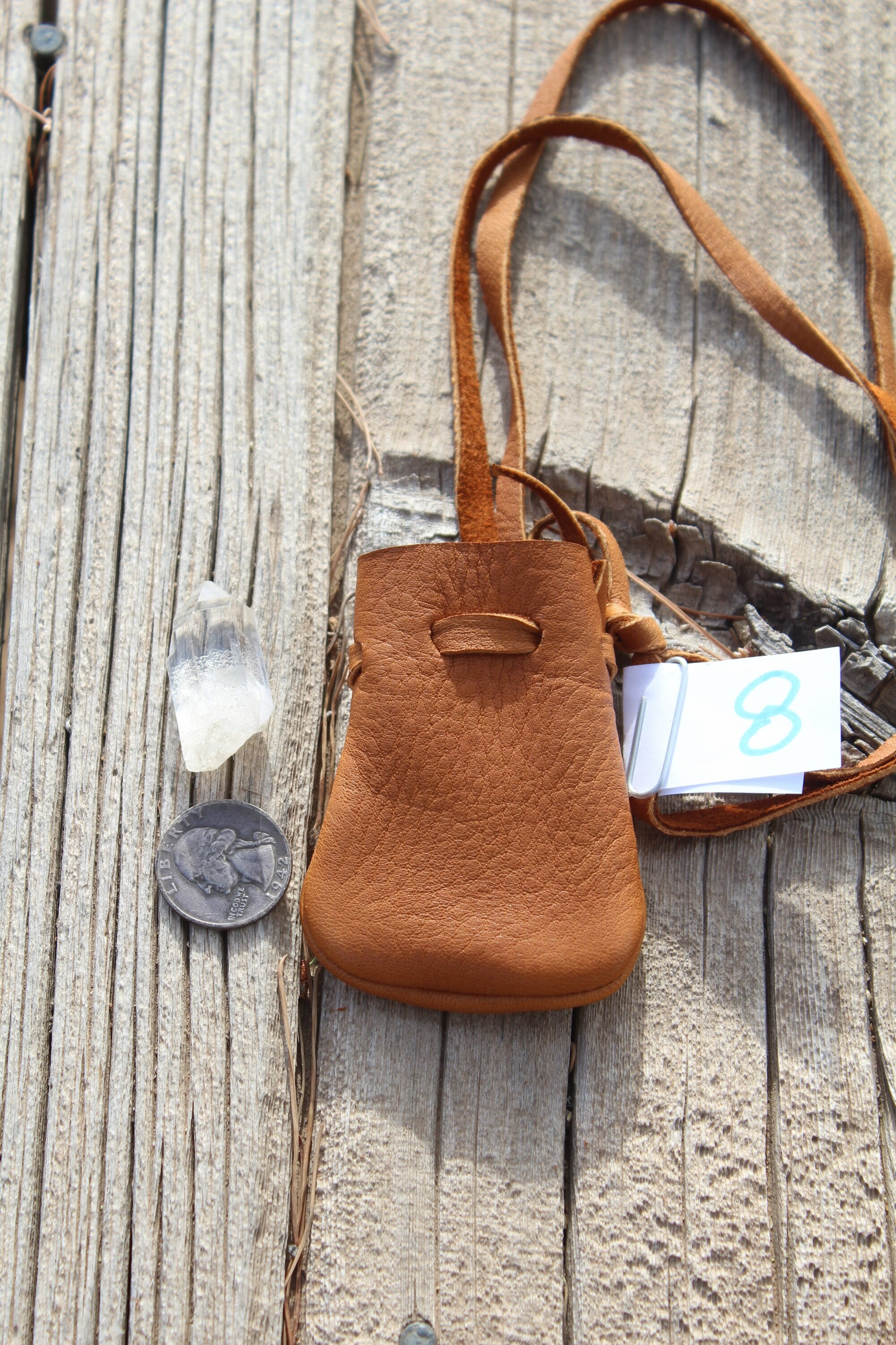 Buckskin Medicine Bag, Ready to Ship, Medicine Bag, Amulet Bag, Crystal ...
