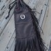 Chanupa Bag , Fringed Leather Pipe Bag With Beaded Bear Totem , Leather ...