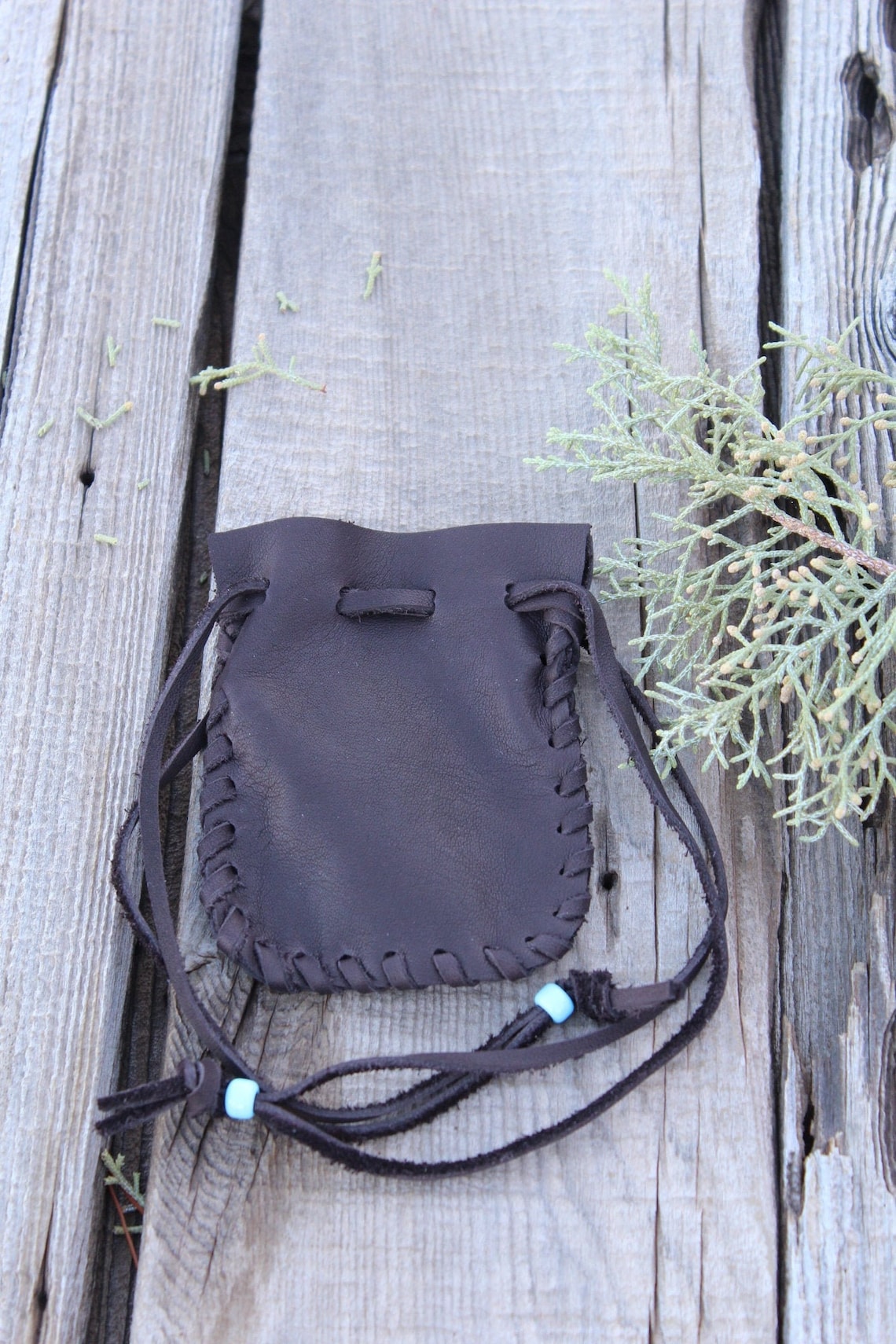 Leather Drawstring Bag Handmade Leather Pouch Leather - Etsy