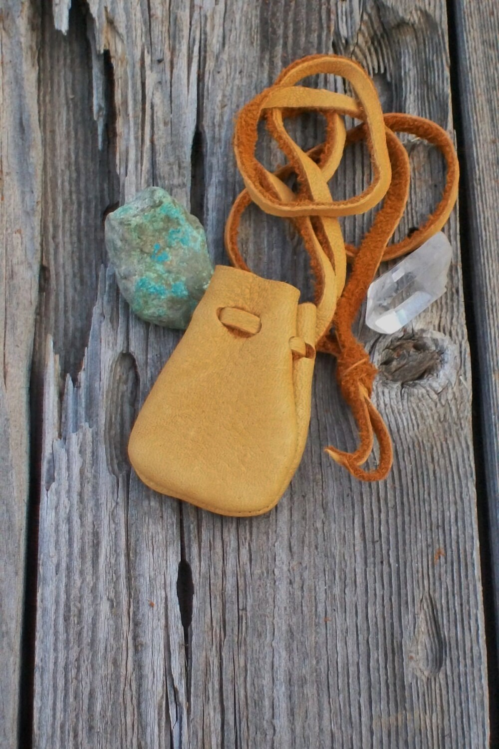 A Small Leather Neck Pouch for Your Medicines and Amulets - Etsy