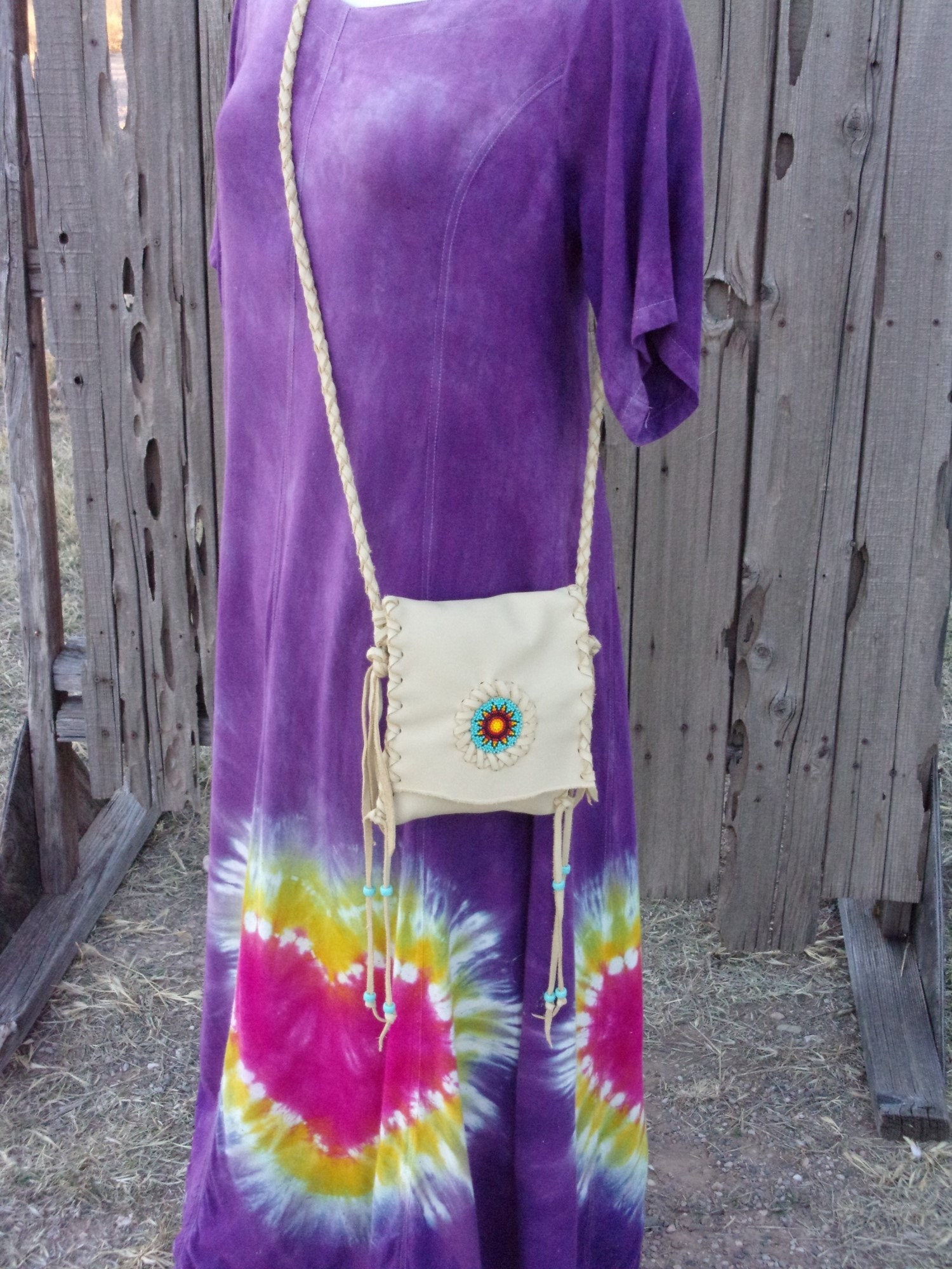 Beaded crossbody bag flower beaded rosette small leather | Etsy