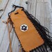 Pipe Bag With Beaded Wolf Paw, Leather Pipe Bag , Chanupa Bag , Wolf ...