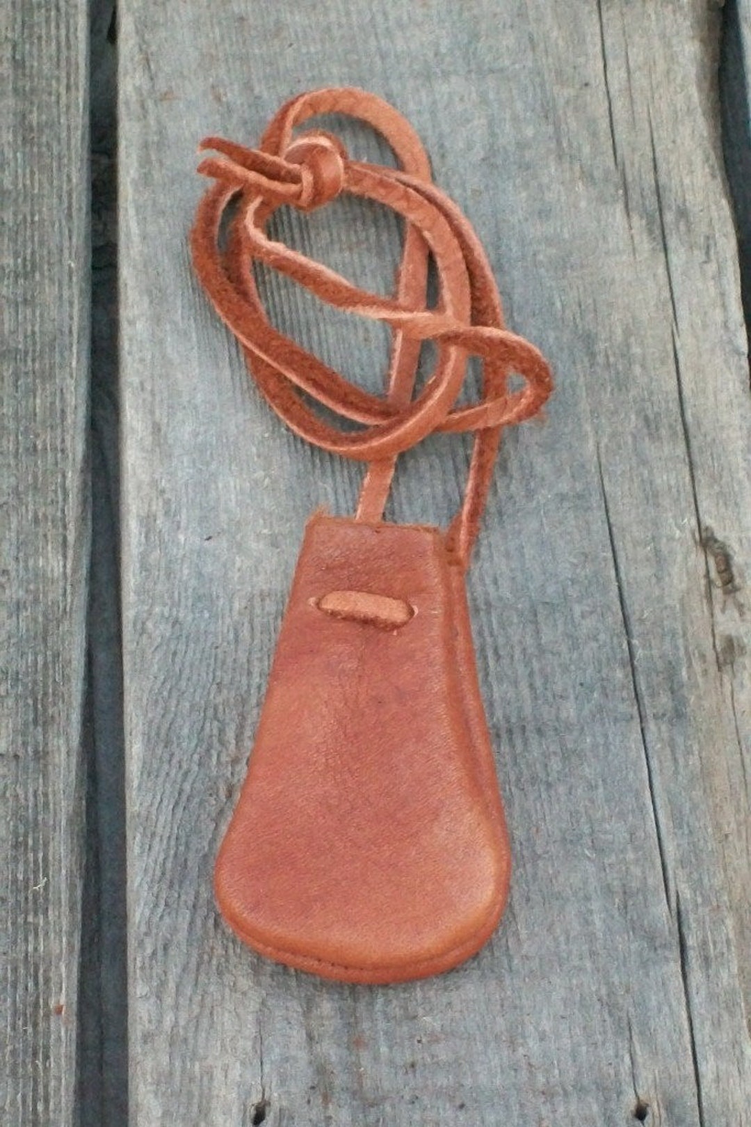 Leather Neclace Bag , Leather Neck Pouch , Medicine Pouch - Etsy