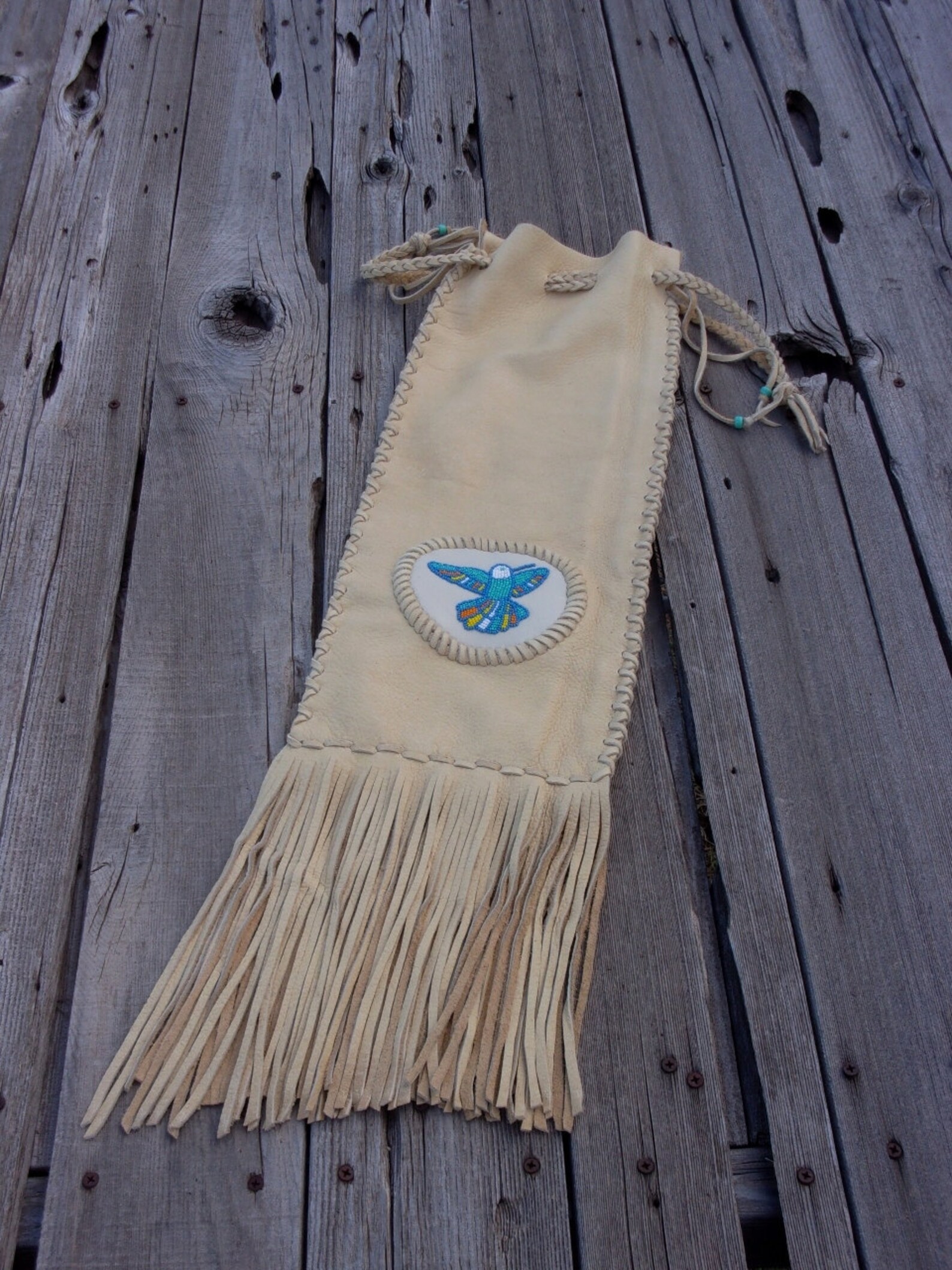 Pipe bag beaded hummingbird pipe bag custom pipe bag | Etsy