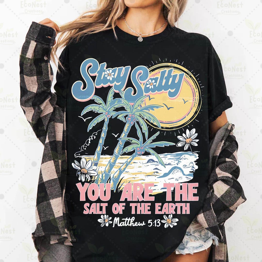 Stay Salty Christian Png, Beach Vibes Png ,christian Ng,christian ...