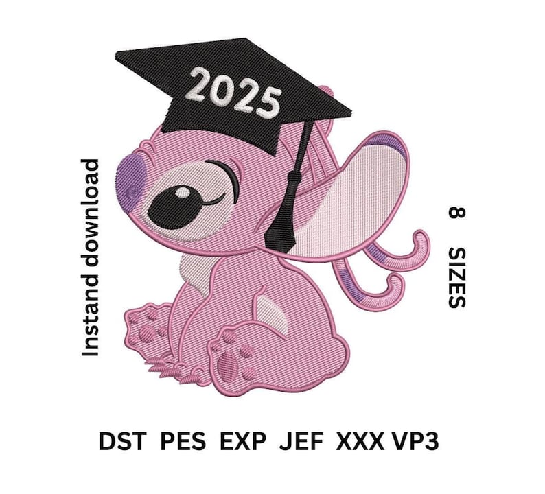 Class of 2025 Alien Embroidery Design – Graduation File - Etsy