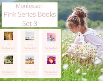 Montessori Pink Series Books Set 2: Phonetic Books for Beginning ...