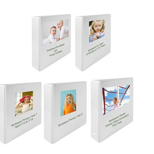 Montessori Curriculum Teaching Album Set: Five Album SET - Etsy