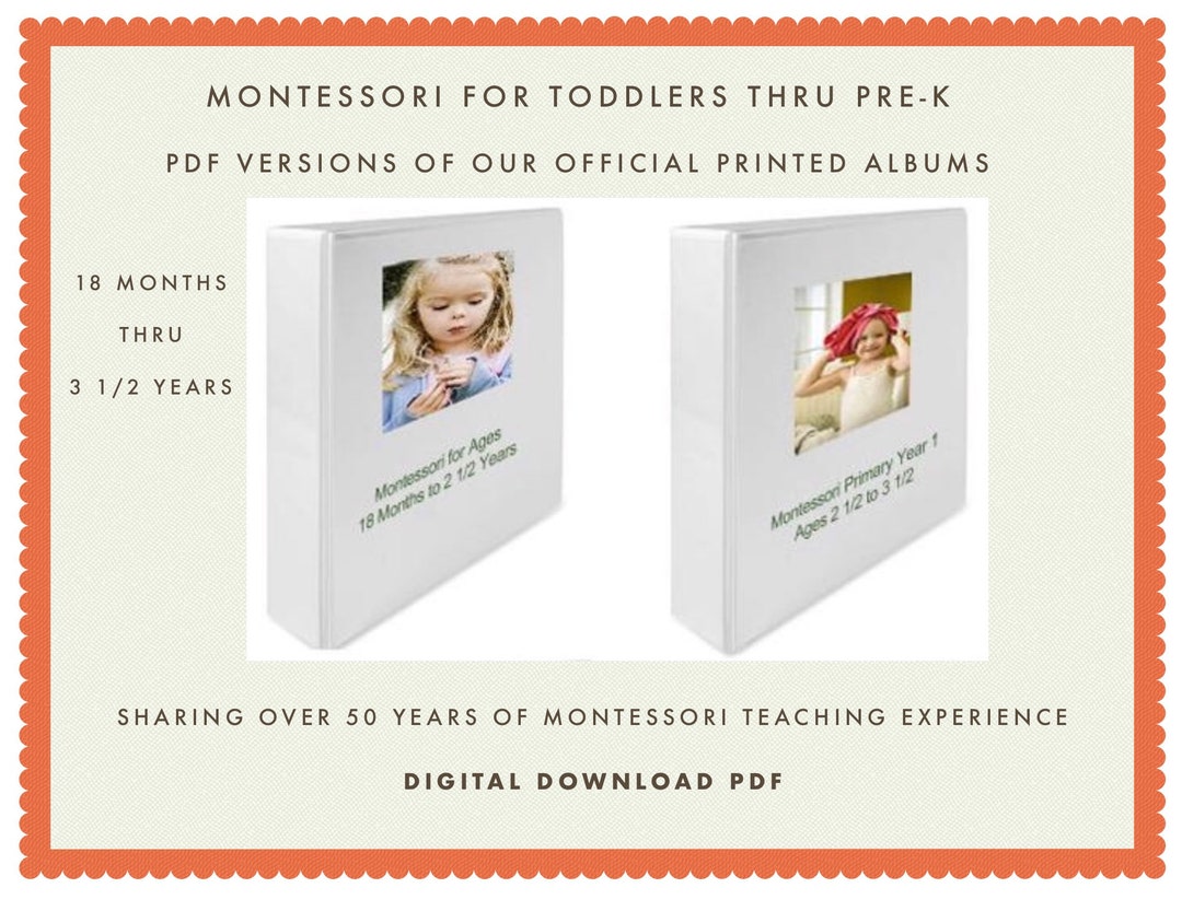 Montessori Homeschool Curriculum: Toddler Thru Prek Preschool DIGITAL ...