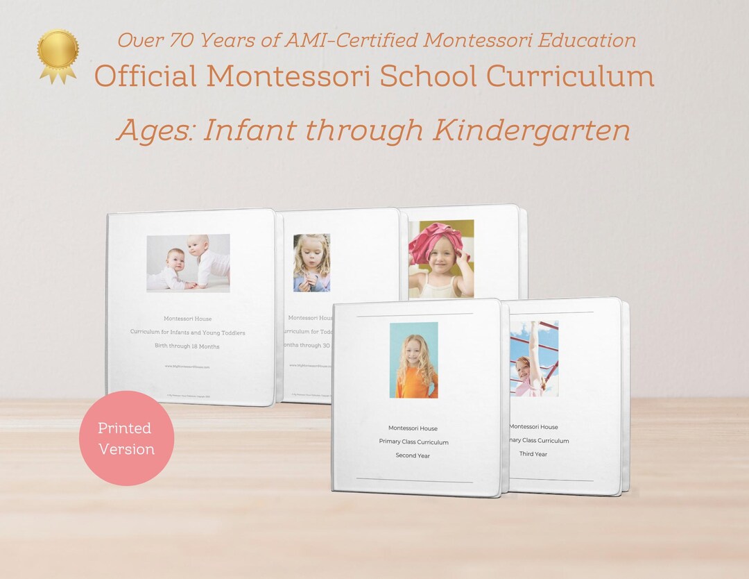 Montessori Curriculum Teaching Album Set: Five Album SET for Homeschool ...