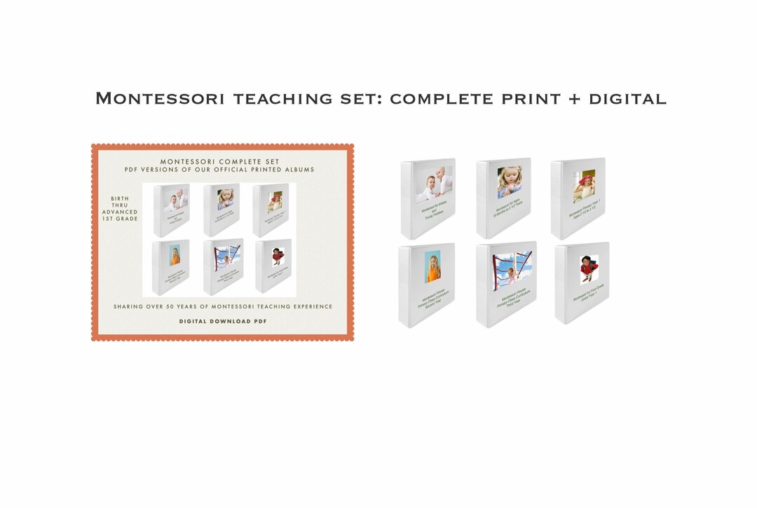 Montessori AMI Curriculum: Complete Print + Digital Download (PDF) SET ...