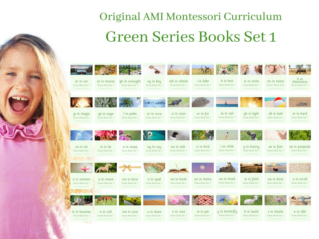 Digital Download by Montessori House: Green Series Book Set 1 - Etsy