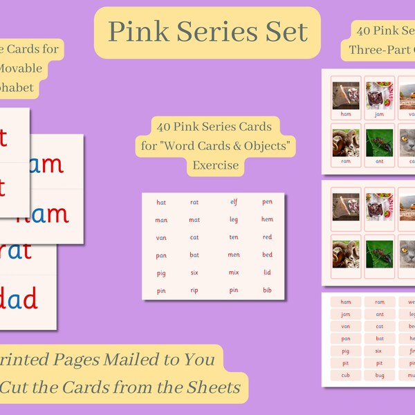 Montessori Cvc Cards - Etsy