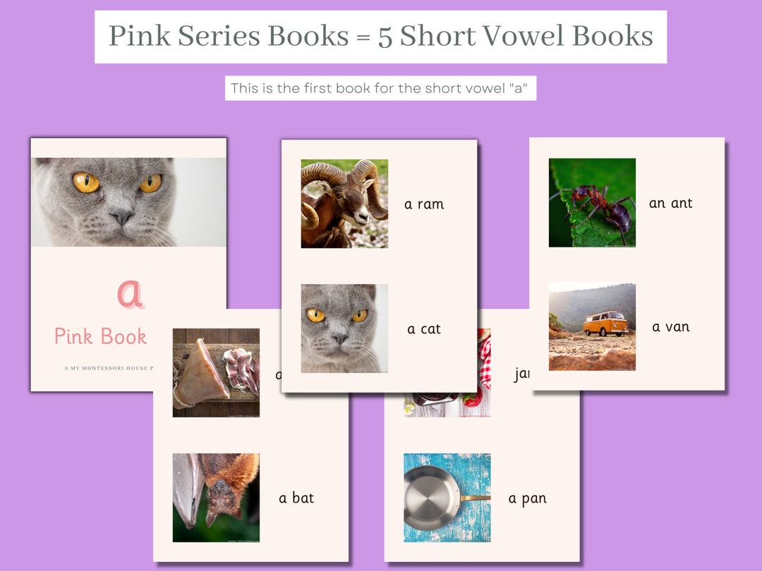 Montessori House Pink Series Books: Sets 1 and 2 in PRINT - Etsy
