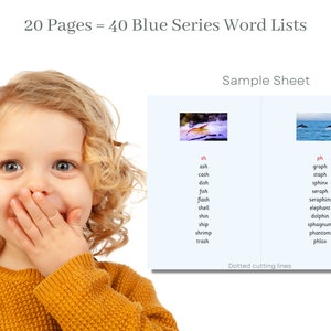 Digital Download by Montessori House: Blue Series Word Cards & Lists - Etsy