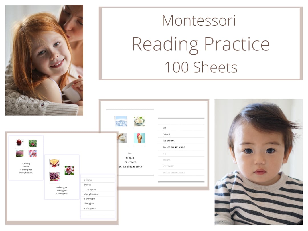 Montessori Reading Cards: Kindergarten to First Grade Sets 1 & 2 in ...