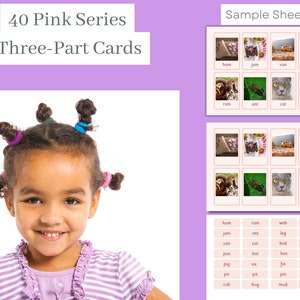 Montessori House: Pink Series Cards, Lists, Book Sets 1 & 2 in Print - Etsy