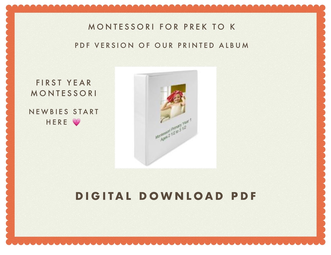 Montessori AMI Curriculum Prek Instant DIGITAL Download - Etsy