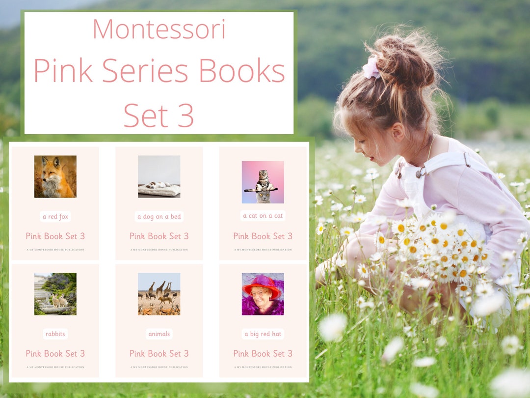 Montessori Pink Series Books Set 3: NEW for Beginning Readers - Etsy