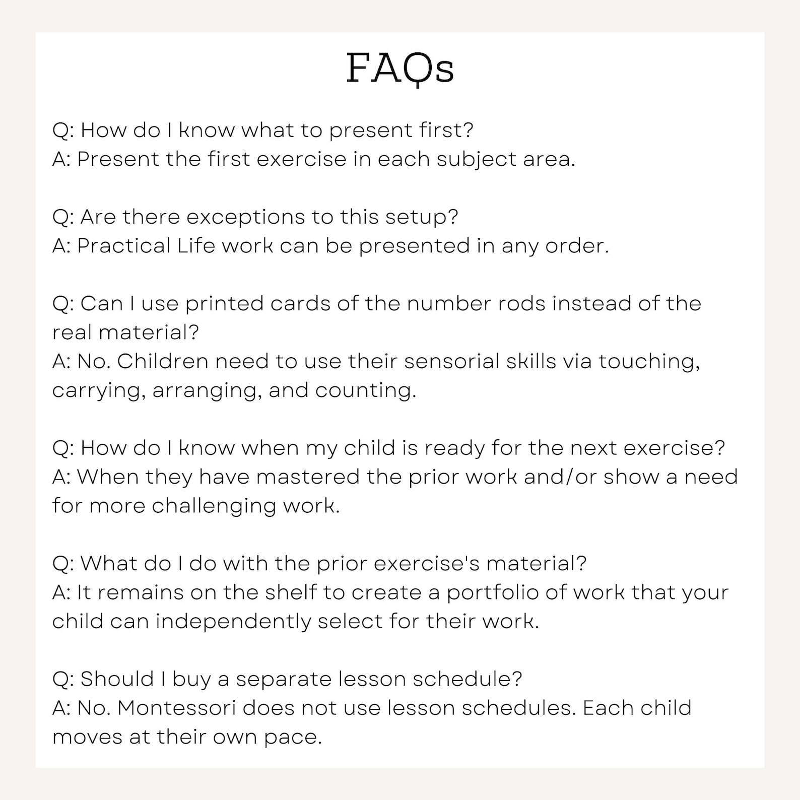 Montessori AMI Curriculum: Complete Print Digital Download PDF SET - Etsy