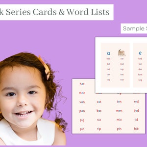 Montessori House: Pink Series Cards, Lists, Book Sets 1 & 2 in Print - Etsy