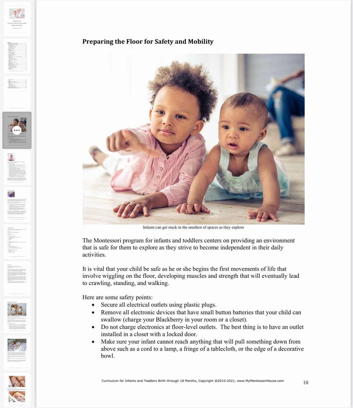 Montessori Curriculum Teaching Album at Home for Infants and - Etsy