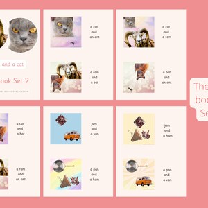 Montessori Pink Series Books Set 2: Phonetic Books for Beginning ...