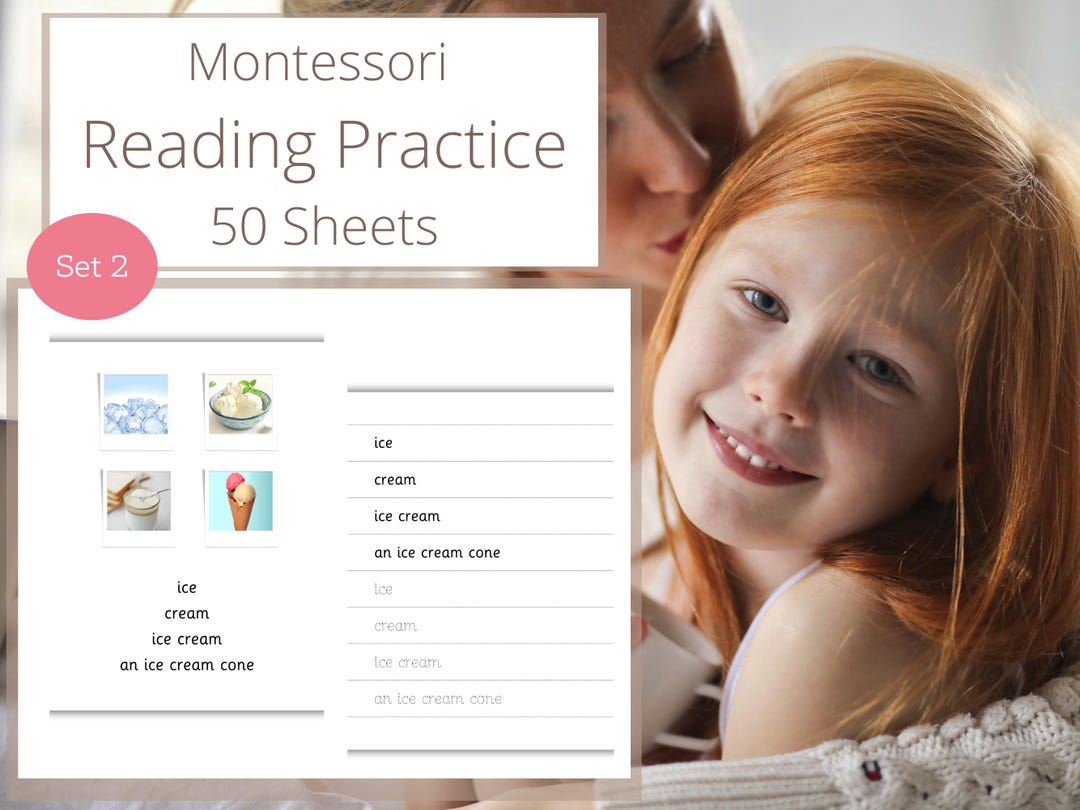 Montessori Reading Cards: Kindergarten to First Grade SET 2 - Etsy