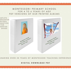 Montessori Digital Download Complete Kindergarten Teaching Albums - Etsy