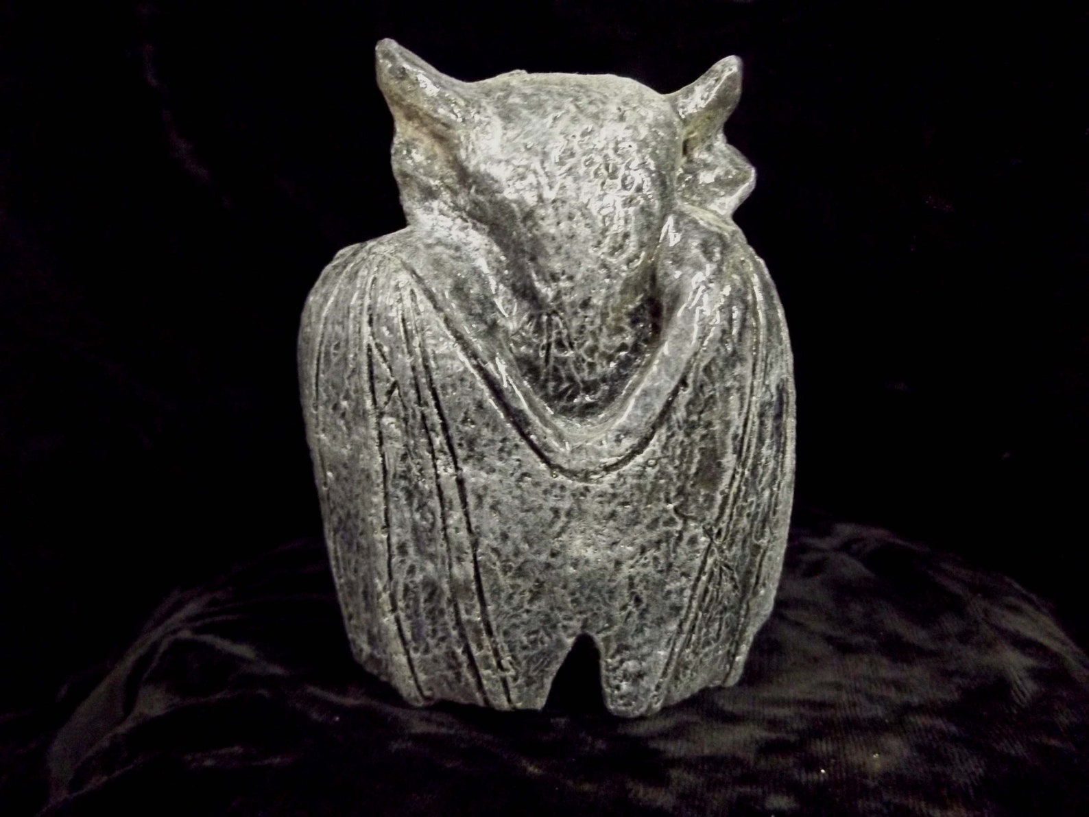 Gargoyle Statue Small Pondering Ornamental Statuary Mini Statuette Yard ...