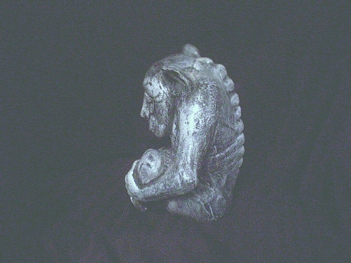 Gargoyle Gremlin Statue Gothic Creature Beast Black Blue White | Etsy